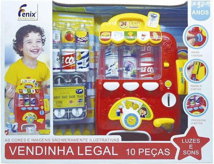 MÁQUINA DE VENDA AUTOMÁTICA - Fenix Brinquedos - Fênix Brinquedos - Playsets - Magazine Luiza