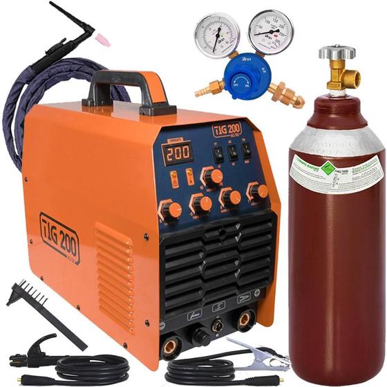 Maquina Solda Inversora 200 Tig Acdc Alumínio Inox Pro Euro - Pró euro - Máquina de Solda ...