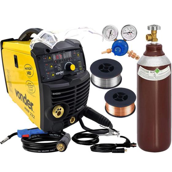 Maquina Solda Mig 222 Completa Bivolt Tig Cilindro Mp Vonder - Máquina ...