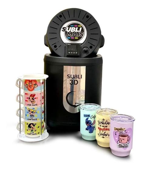 Máquina Subli 3D SUBLIMAIS Preta - 220v - Plotter de Recorte - Magazine Luiza