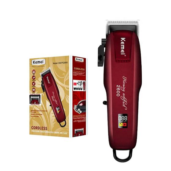 Maquininha De Cortar Cabelo Profissional Kemei 2600 Bivolt - Relet ...