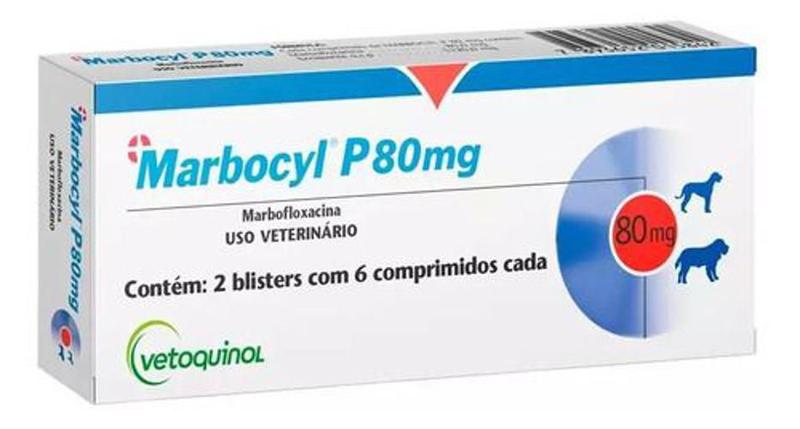 Marbocyl P 80Mg Para Cães 10 Comprimidos - Vetoquinol - Dermatológico ...