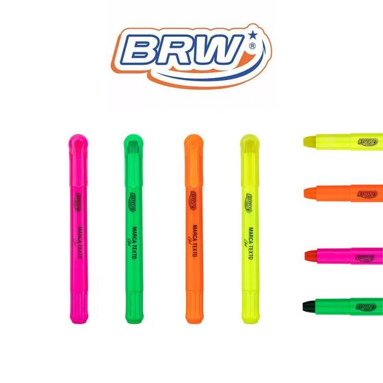 Marca Texto Fluorescente em Gel BRW - Caneta - Magazine Luiza