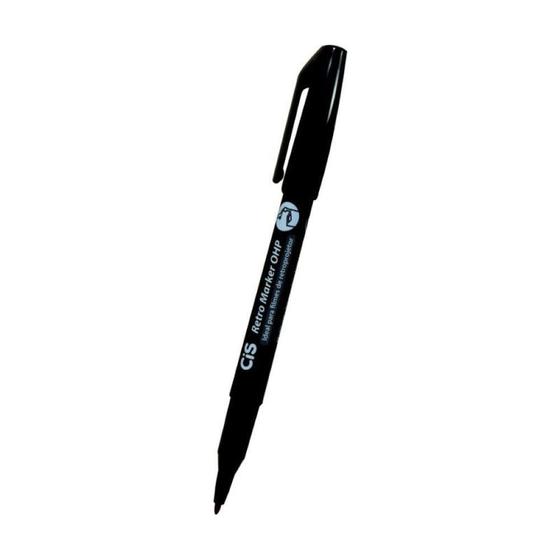 Marcador Retro Marker OHP 1.0mm Preto - Cis - Sertic - Caneta ...