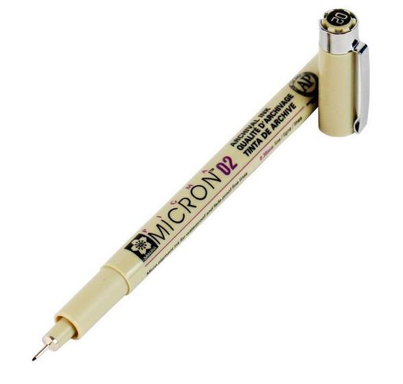 Marcador Tecnico Nankin Pigma 02 Preto - SAKURA - Caneta - Magazine Luiza