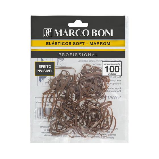 Marco Boni ELÁSTICO SOFT MARROM 100un - Tempero - Magazine Luiza