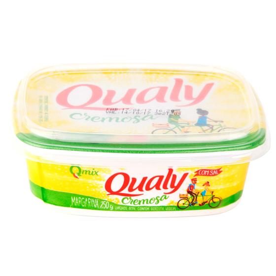 Margarina Cremosa c/Sal Qualy 250g Caixa com 24 Unidades - Creme de ...