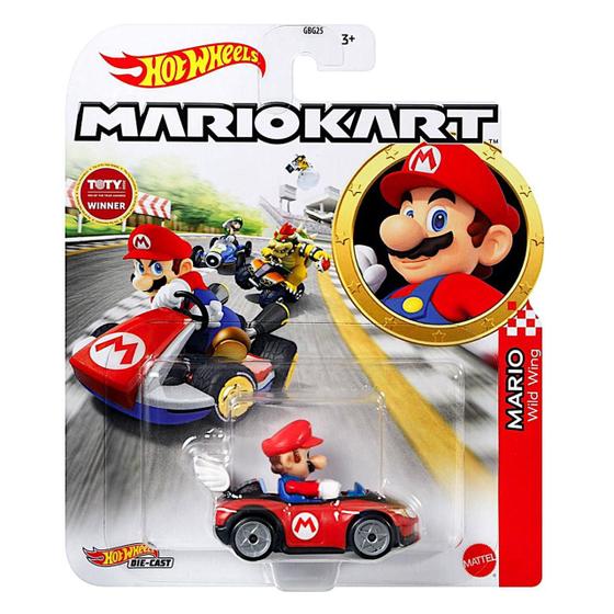 Mario - Wild Wing - Mario Kart - 1/64 - Hot Wheels - Mattel - Carrinho ...