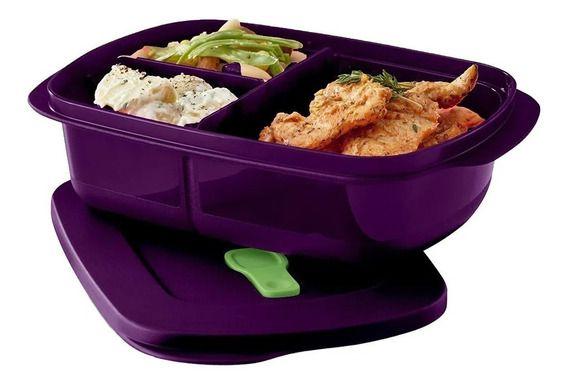 Marmita Cristalwave 1l Divisórias Microondas Tupperware Original ...