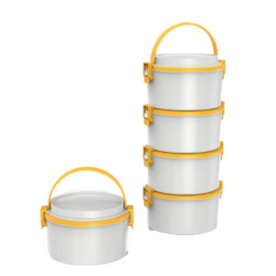 Marmita Térmica Redonda 5 Compartimentos Anodilar - Marmitas - Magazine ...