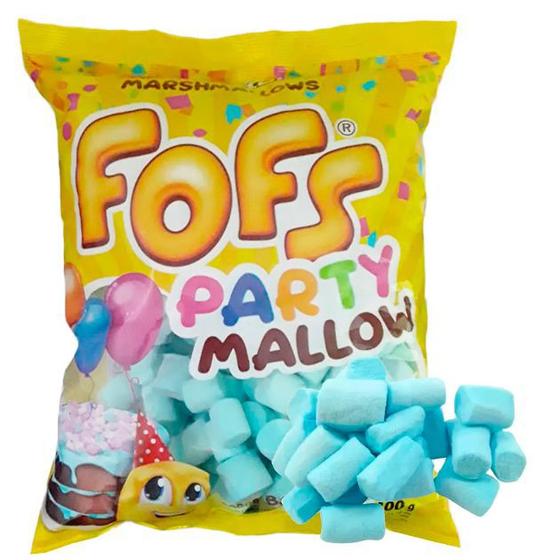 Marshmallow Azul FOFS Party Mallow 400g - Florestal - Marshmallow ...