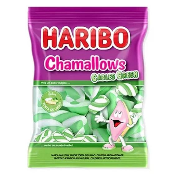 Marshmallow Chamallows Cables Verde 250g - Haribo - Marshmallow ...