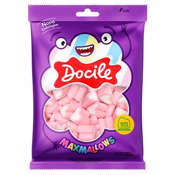 Marshmallow Coração Maxmallows Docile - 250g - Marshmallow - Magazine Luiza