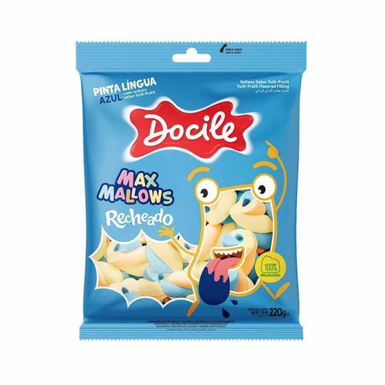 Marshmallow Recheado Max Mallows Pinta Lingua 220g - Docile ...