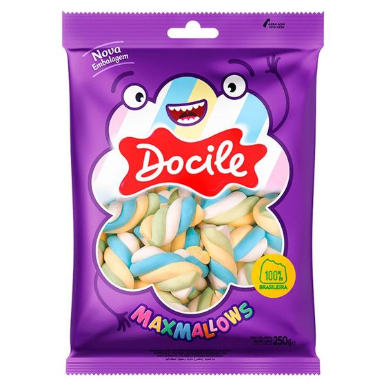 Marshmallow Twist Colorido Baunilha Maxmallows Docile - 250g ...