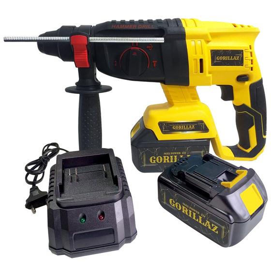 Martelete Impacto Perfurador Rompedor Rotativo Brushless 21V Furadeira ...