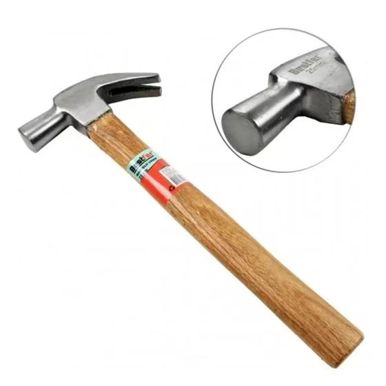 Martelo 25mm Em Aço Carbono E Cabo Em Madeira- Bestfer - Martelo ...