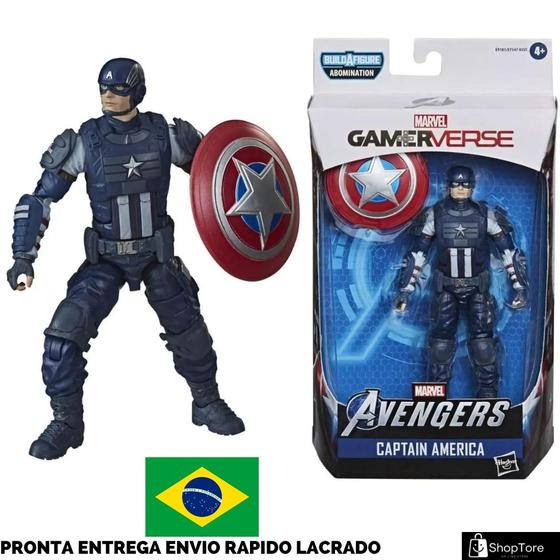 Marvel Legends Capitão América Wave Gamerverse Baf Abomináve 100% ...