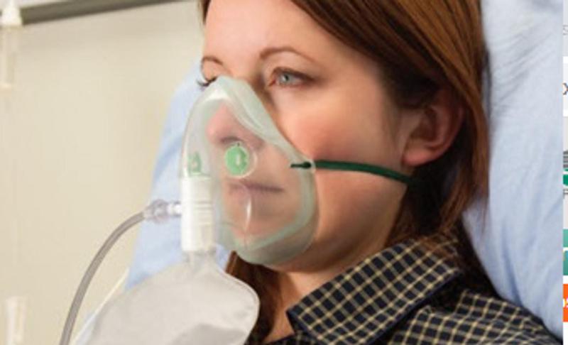 Mascara alta Concentração oxigênio com reservatório - ECOLITE - Máscara ...