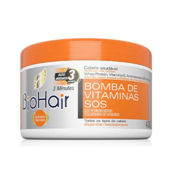 Máscara Bomba de Vitaminas SOS Biohair 400g Nutrição Intensa e ...