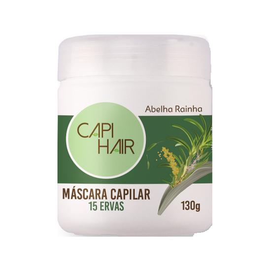 Máscara Capilar 15 Ervas Capi Hair Abelha Rainha 130g - Máscara Capilar - Magazine Luiza