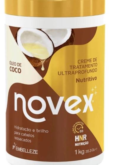 Máscara Creme de Tratamento Ultraprofundo Novex Óleo de Coco 1kg - Embelleze - Máscara Capilar ...
