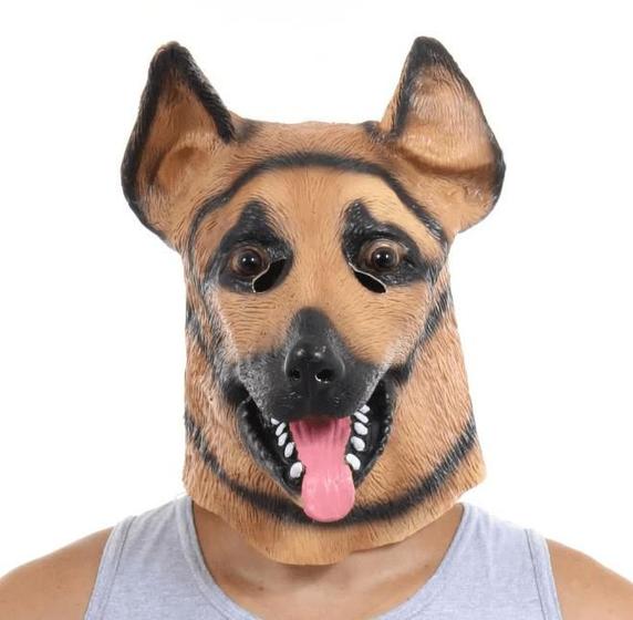 Máscara de Cachorro Latex Adulto - Arca de Noé - Máscara Facial ...