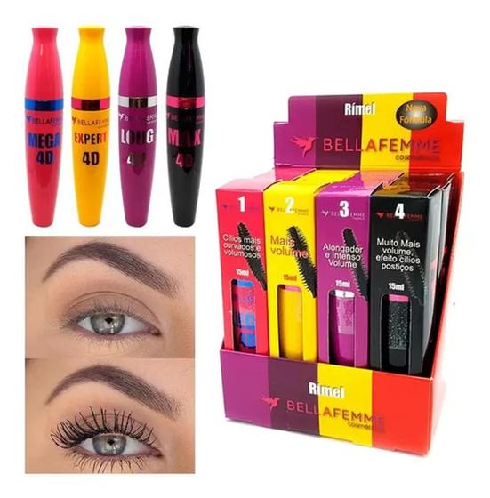 Máscara de Cílios Bella Femme 15ml - Máscara e Rímel para Cílios - Magazine Luiza