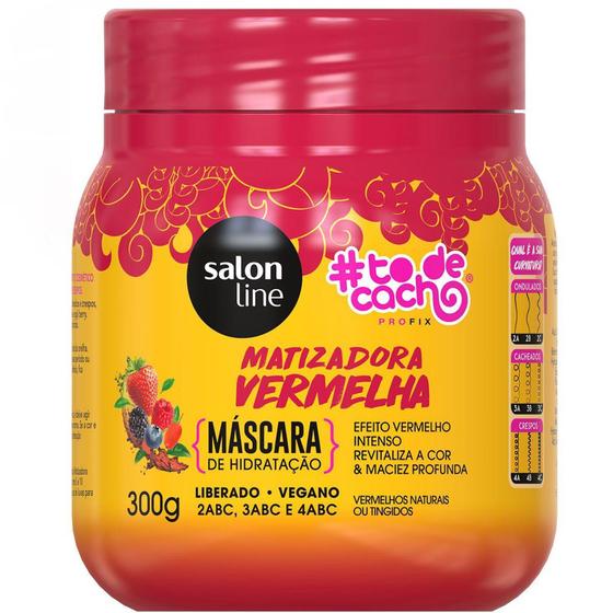 Máscara de Hidratação Salon Line Matizadora Vermelha todecacho 300g ...