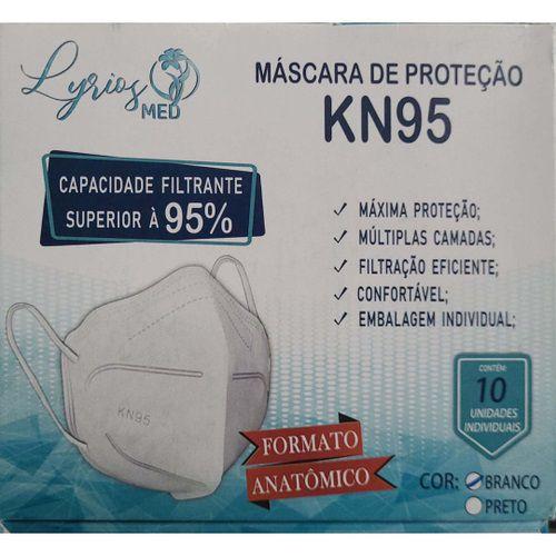 Máscara de proteção KN95 Branca - Caixa com 10 unidades - Lyrios ...
