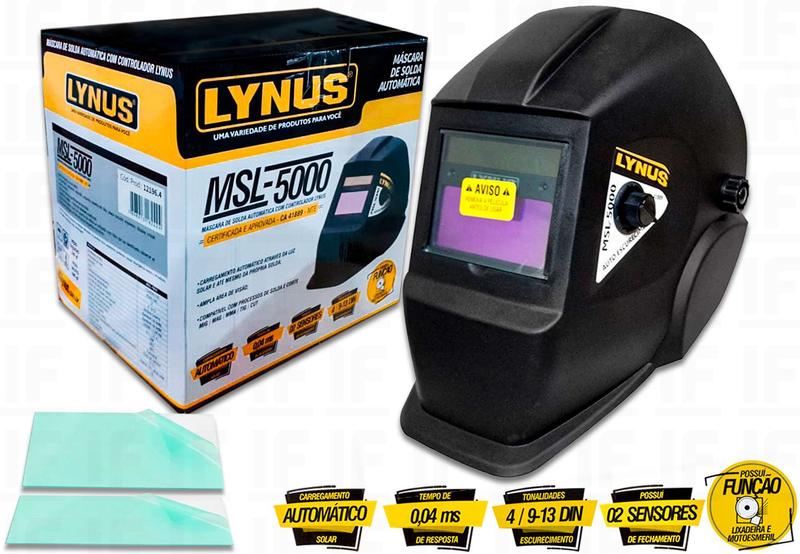 Máscara De Solda Automática Com Regulagem Msl-5000 Lynus - Máscara de ...