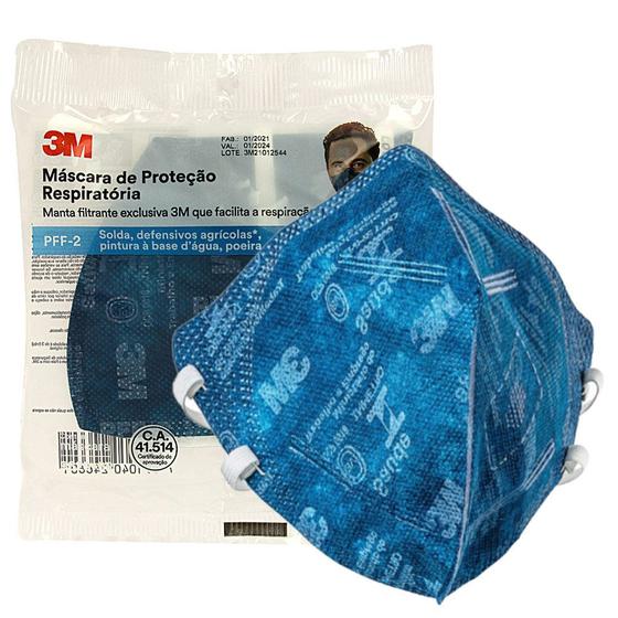Máscara Descartável 3M de Proteção Respiratória Dobrável PFF-2(S) 9820 ...
