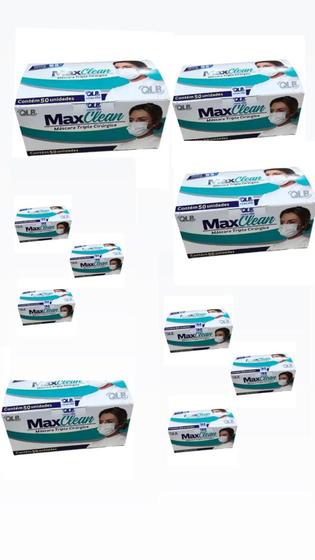 Máscara descartável MaxClean c/50 un Branca KIT C/10 - Qualybless ...