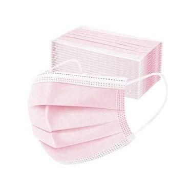 Máscara Descartável Tripla Camada Caixa com 50 Unidades Rosa - Inoven ...
