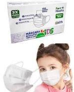 Máscara Descartável Tripla Kids Branca 50 Unidades - Fort Health ...