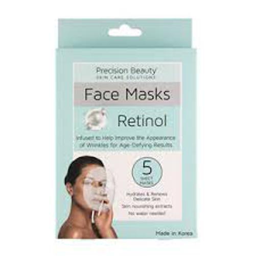 Máscara Facial Anti-Idade Retinol Face Masks 5 Un Precision - Precision ...