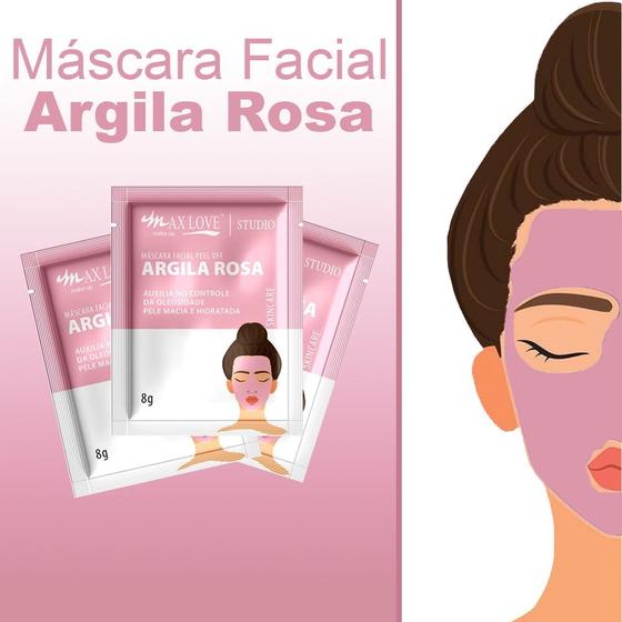 Máscara facial argila rosa max love - Outros Beleza e Perfumaria ...