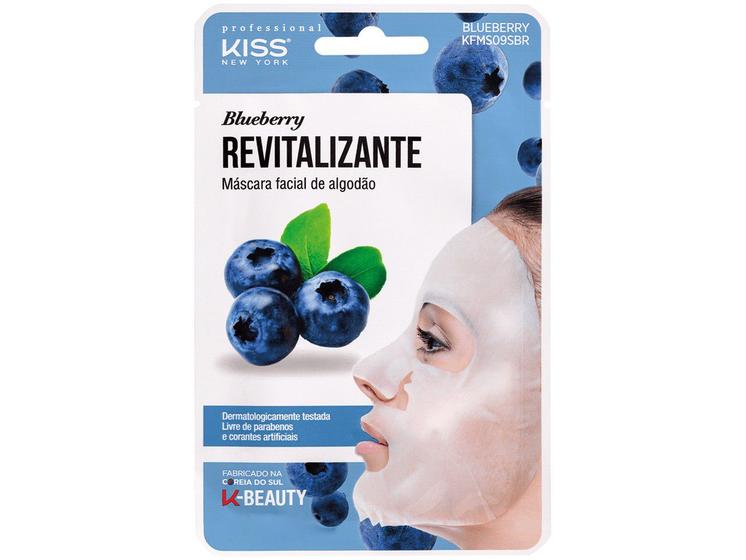 Máscara Facial Kiss New York Professional - Revitalizante Blueberry 20ml - Máscara Facial ...