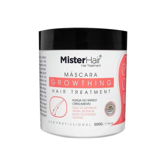 Máscara Growthing Hair Treatment - Mister Hair - 500G - Máscara Capilar ...