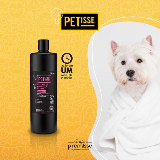 Máscara Hidratação Intensa Pet Cachorro Cães 1 Litro Petisse Groomers ...