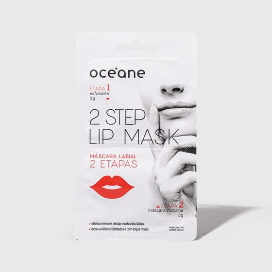 Máscara Labial (esfoliante e hidratante) com 2 etapas: 2 Step Lip Mask ...
