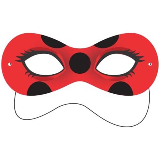 Máscara Ladybug Infantil em EVA Com Elástico - Piffer - Máscara Facial ...