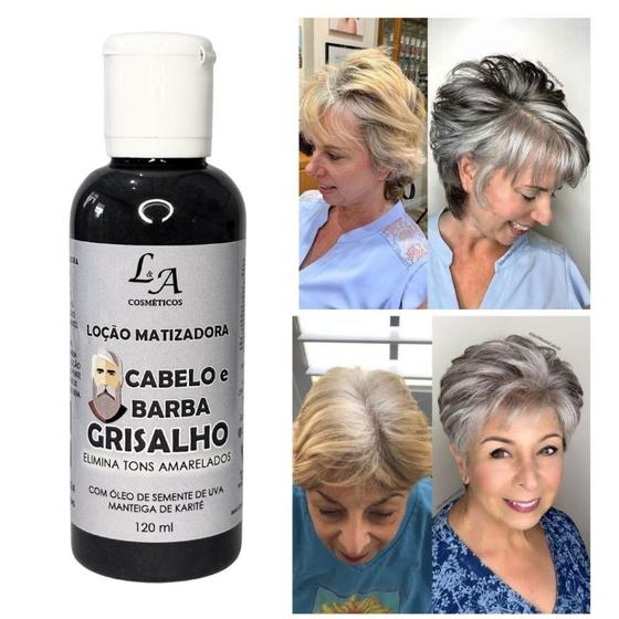 Máscara Matizadora Desamareladora Cabelo Barba Grisalho Lindo Unissex ...