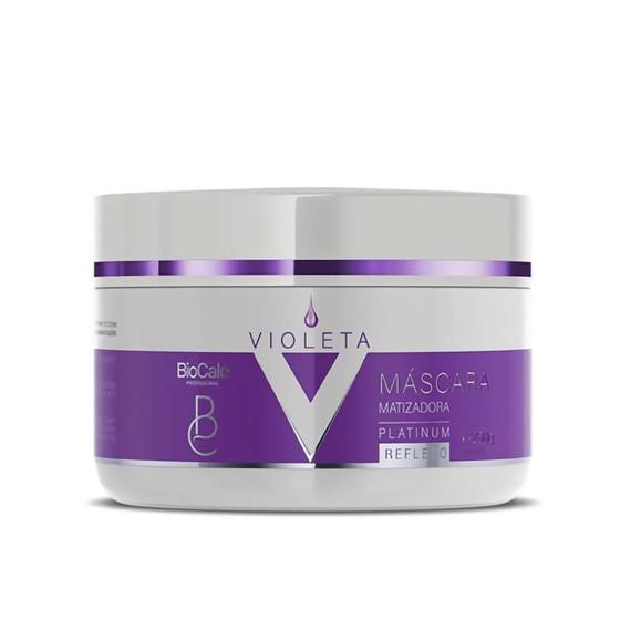 Máscara Matizadora Hidratação Biocale Violeta Reflexo 250G - Matizador ...