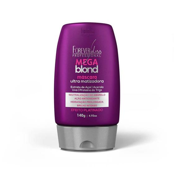 Máscara Matizadora Mega Blond Ultra Forever Liss 140g Matizador