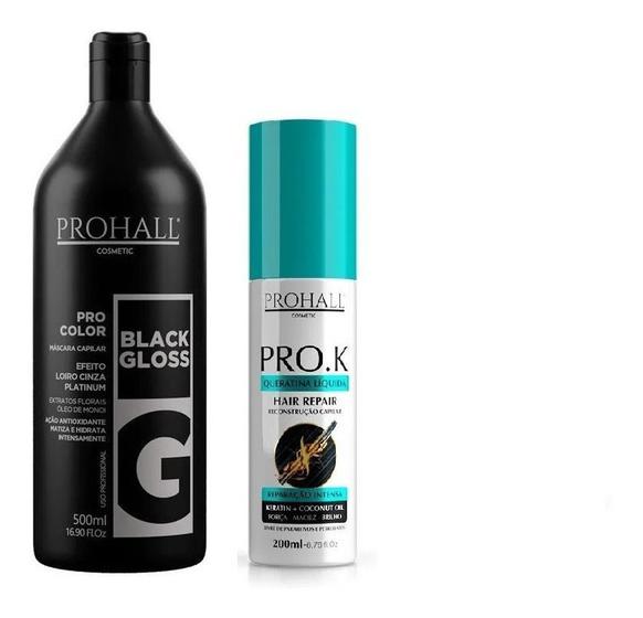 Mascara Matizante Black Gloss Efeito Brilho E Queratina Prok - PROHALL ...