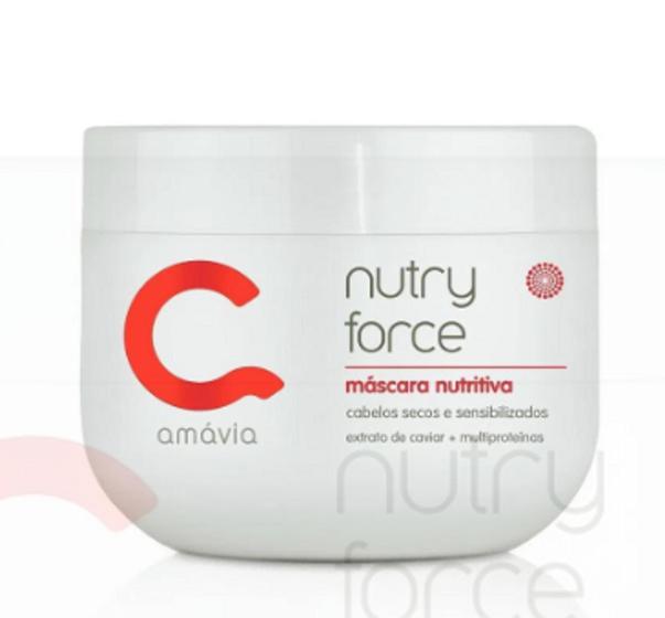 Máscara nutritiva nutry force - 300g - Amávia Cosmésticos - Máscara Capilar - Magazine Luiza