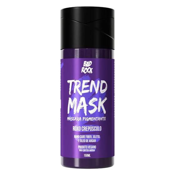 Máscara Pigmentante Bad Rock Trend Mask Roxo Crepúsculo 150ml ...
