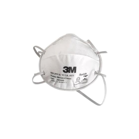 Máscara respirador descartável concha 3m - 8801 - pff-2(s)/n95 - 20un ...