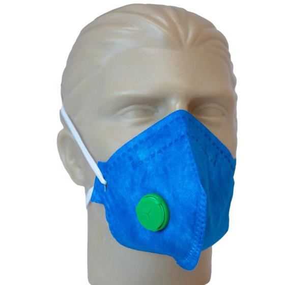 Mascara Respirador Dobrável PFF3 com Válvula Embalagem com 10 Unidades ...